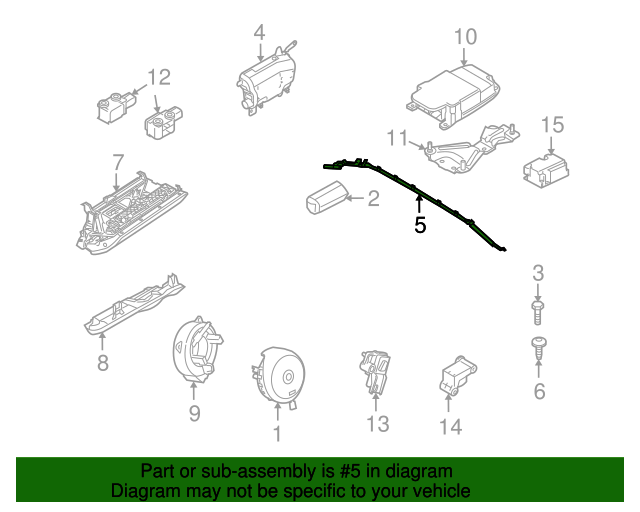 Genuine BMW 72-12-9-147-343 | Head Air Bag | FREE Shipping on Most ...
