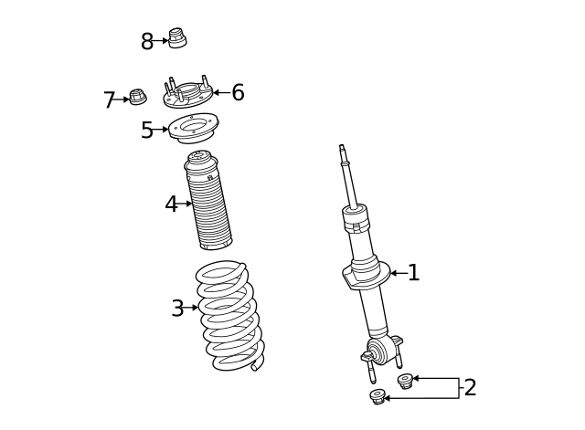 MB3Z-18124-K - Shock Absorber Assembly 2021-2024 Ford Bronco | Ford ...