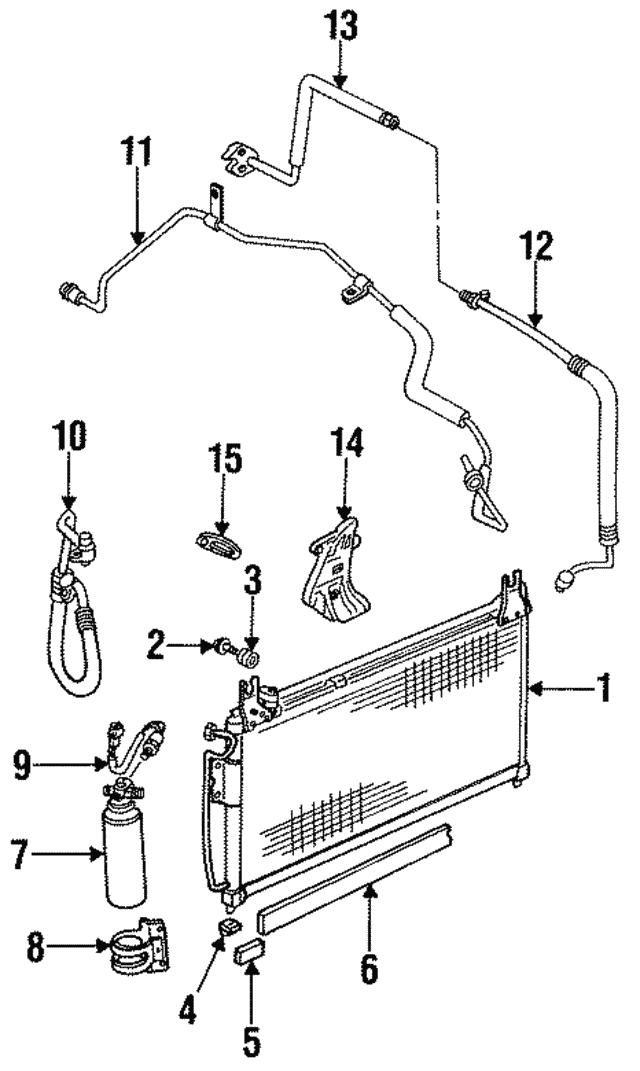 1992-1993 Isuzu A/C Refrigerant Liquid Hose 8970167861 | Isuzu Parts Center