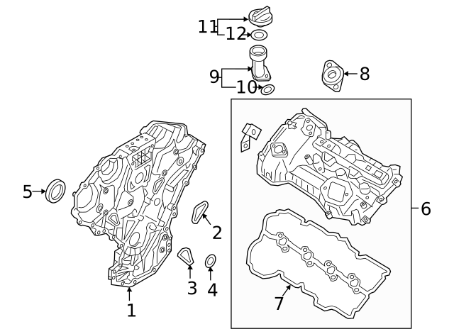 2010-2022 Hyundai Valve Cover Cap 24570-3C110 | OEM Parts Online