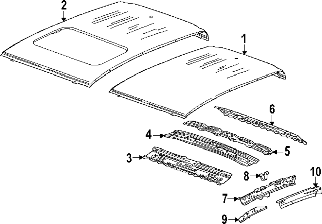 2023-2024 GM Roof Panel 87816925 | Paradise GM Parts