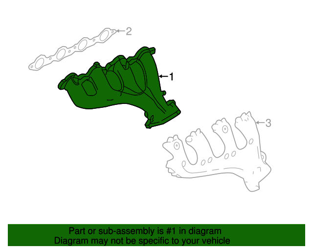 2007-2019 GM Exhaust Manifold - Passenger Side (RH) 12686302 ...