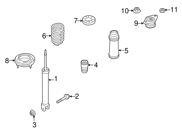 2010-2015 Hyundai Tucson Shock Absorber 55311-2S850 | OEM Parts Online