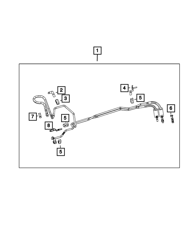 2021-2024 Ram 1500 Fuel Line Bracket 68496307AA | Mopar eStore