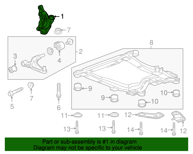 23118286 - Passenger Side Steering Knuckle 2011-2017 GM ...