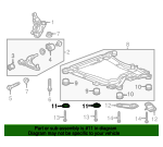 2010-2017 GM Drivetrain and Front Suspension Frame Insulator Retainer ...