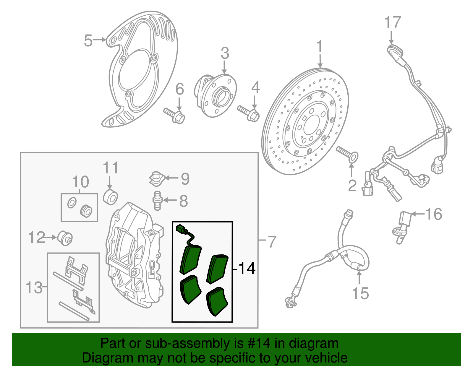 2017-2021 Audi Brake Pads Front 8V0-698-151-L | AudiUSAParts.com