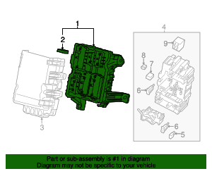 23208492 - Rear Lamp Wiring Harness Junction Block 2014-2017 GM ...