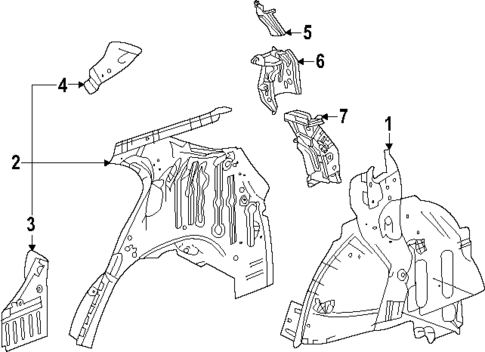 Inner Structure for 2025 Chevrolet Equinox | GM Parts Center
