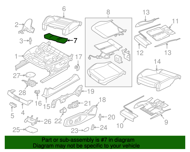 2018-2024 Audi Pad 80A-881-439 | Audi USA Parts