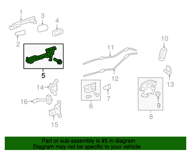 Toyota Handle Base Part# 6920406110 | Toyota Of Colorado Springs Parts