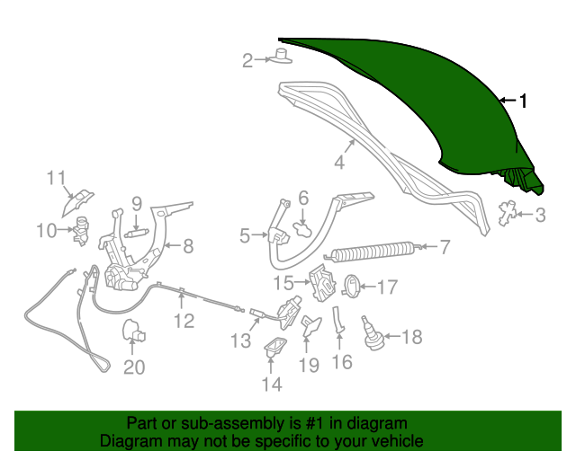 217-750-00-75 - Trunk Lid 2015-2016 Mercedes-Benz | Mercedes-Benz USA Parts