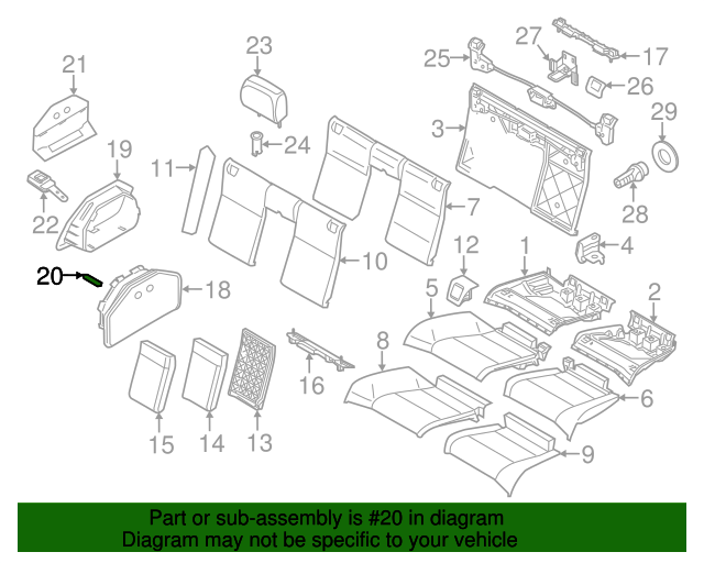 52-20-6-987-762 - Cover for screw on ski sack 2007-2013 BMW ...