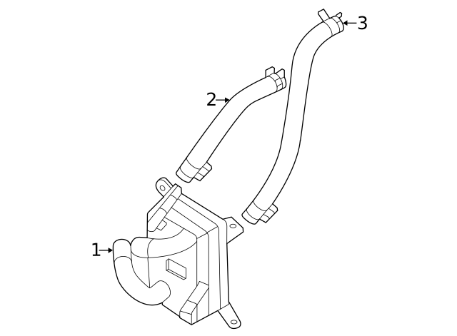 25620-L0100 - Oil Cooler 2021-2024 Kia K5 | Kia.Parts Store