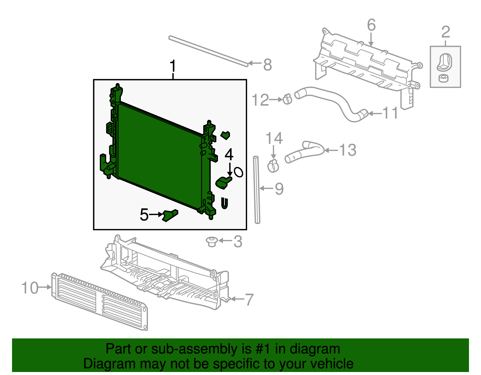 2017-2023 Chevrolet Radiator 42566071 | Karl Auto Parts