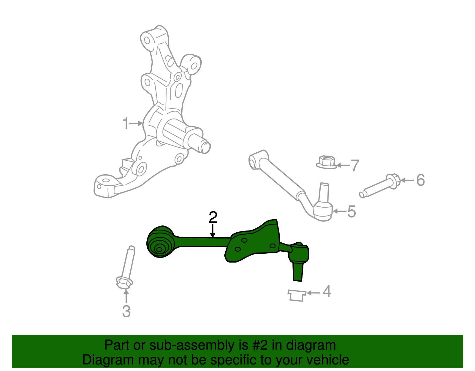 Genuine OEM Ford Part - Lower Control Arm FR3Z-3079-B | Genuine OEM ...