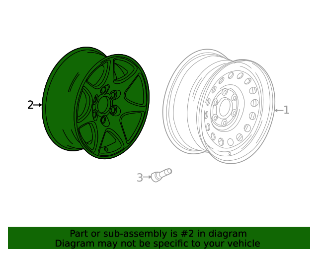 84570310 - Aluminum Front and Rear Wheel 2019-2022 GMC Sierra 1500 ...