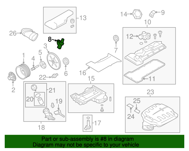 Genuine BMW 13-62-7-839-138 | Crankshaft Position Sensor | FREE ...