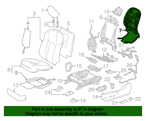 2016-2022 Lexus Seat Back Panel 71705-0E040-C1 | OEM Parts Online
