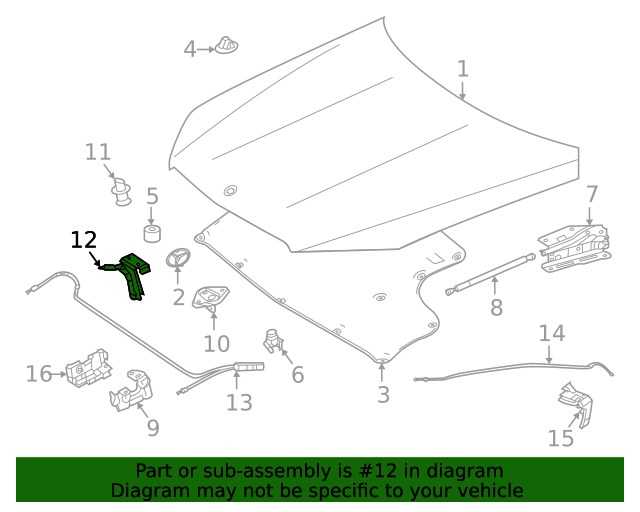 2020-2021 Mercedes-Benz Safety Hook 167-880-13-00 | Mercedes-Benz Parts