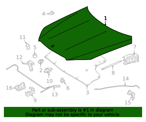 167-880-03-00 - Hood 2020-2021 Mercedes-Benz | Mercedes-Benz USA Parts