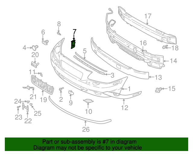 1999-2004 Volvo S80 Guide - Driver's Side (LH) 8693703 | TascaParts.com