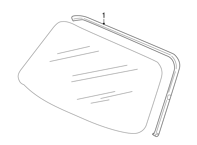 2001-2004 Porsche Boxster Windshield Molding 986-541-541-03 ...