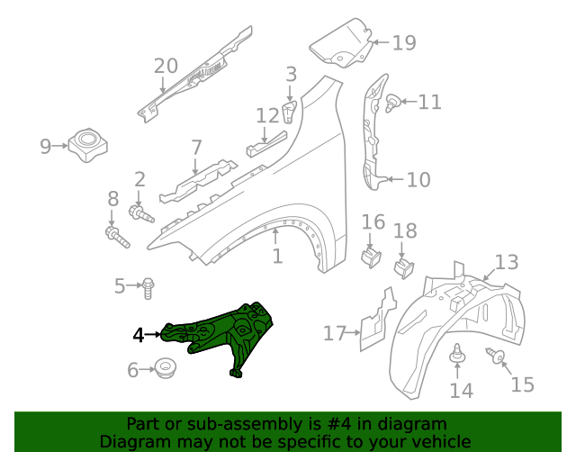 2019-2023 Volvo Mount Panel 31468231 | Genuine Volvo Replacement Parts