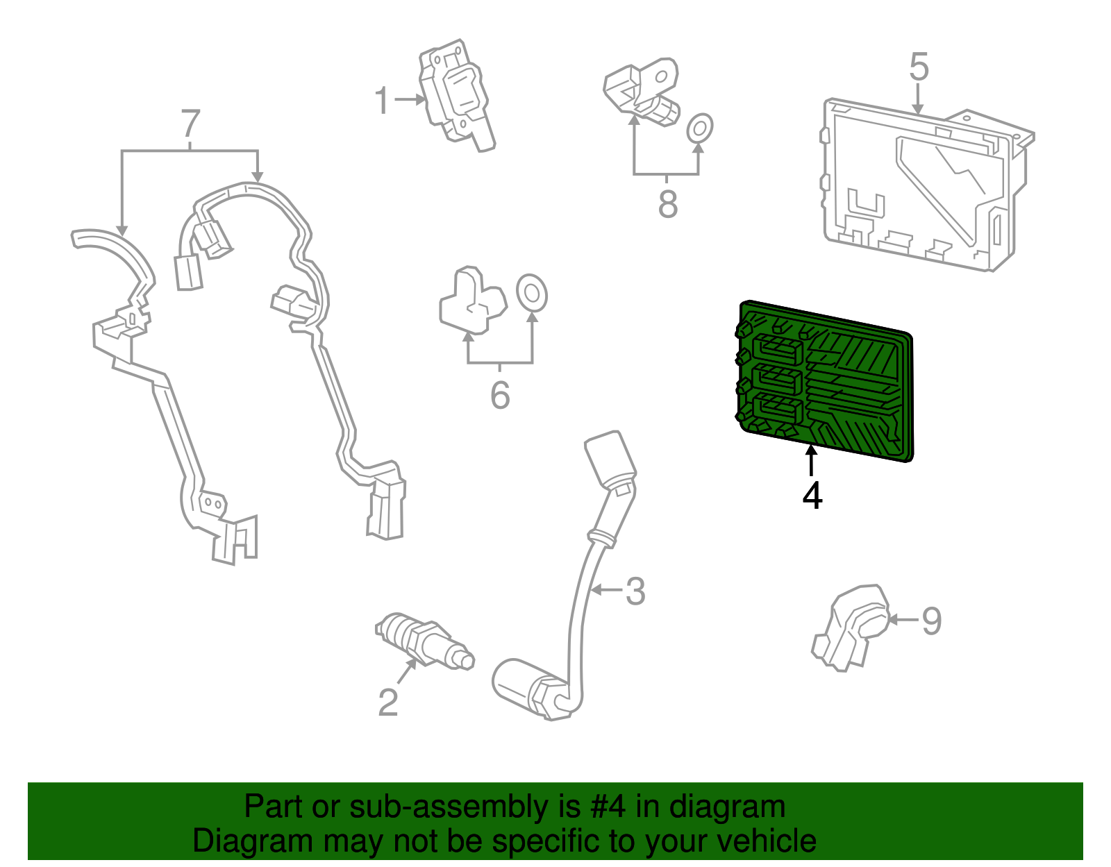 2016-2019 GM Module (Replaces Part Number 12692068) 12704476 GM ...
