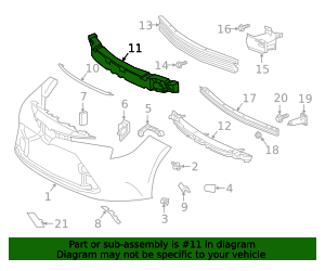 Genuine Toyota Upper Absorber part# 52611-02500 for 2020-2024 Toyota ...