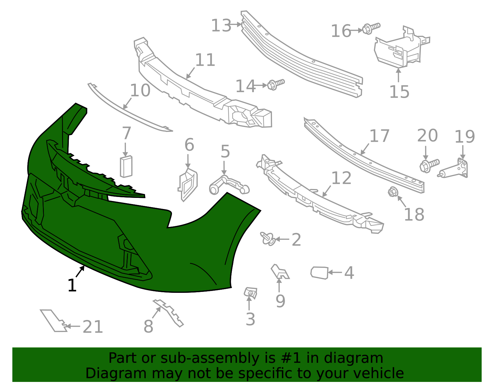 52119-F2941 - Bumper Cover 2020-2024 Toyota Corolla | Longo Toyota Parts