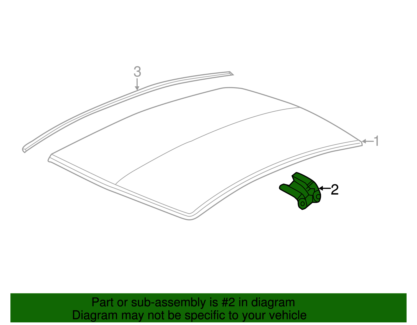62146-TR0-A00ZZ - Roof Panel Gusset | Genuine Honda Parts