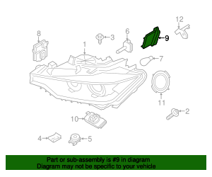 63117316186 - 2012-2016 BMW Headlight Control Module (63-11-7-316-186 ...