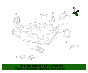OEM BMW Headlamp Bracket Part# 51647285598 | BMW Parts Center
