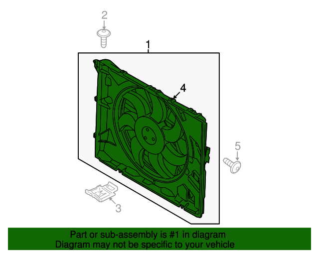 17-42-5-A3F-109 - Fan housing with fan 2007-2016 BMW | AutoNationParts.com