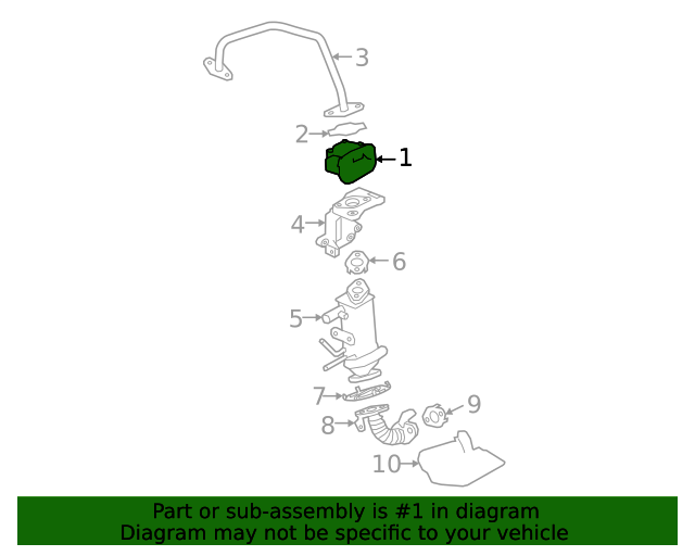 14710-5TA5A - Egr Valve 2021 Nissan Rogue | Nissan Parts & Accessories ...