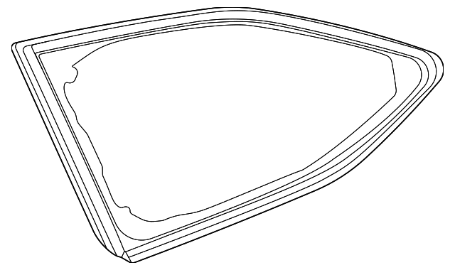 62720-0E220 - Quarter Glass - 2021-2023 Toyota Highlander | OEM Genuine ...