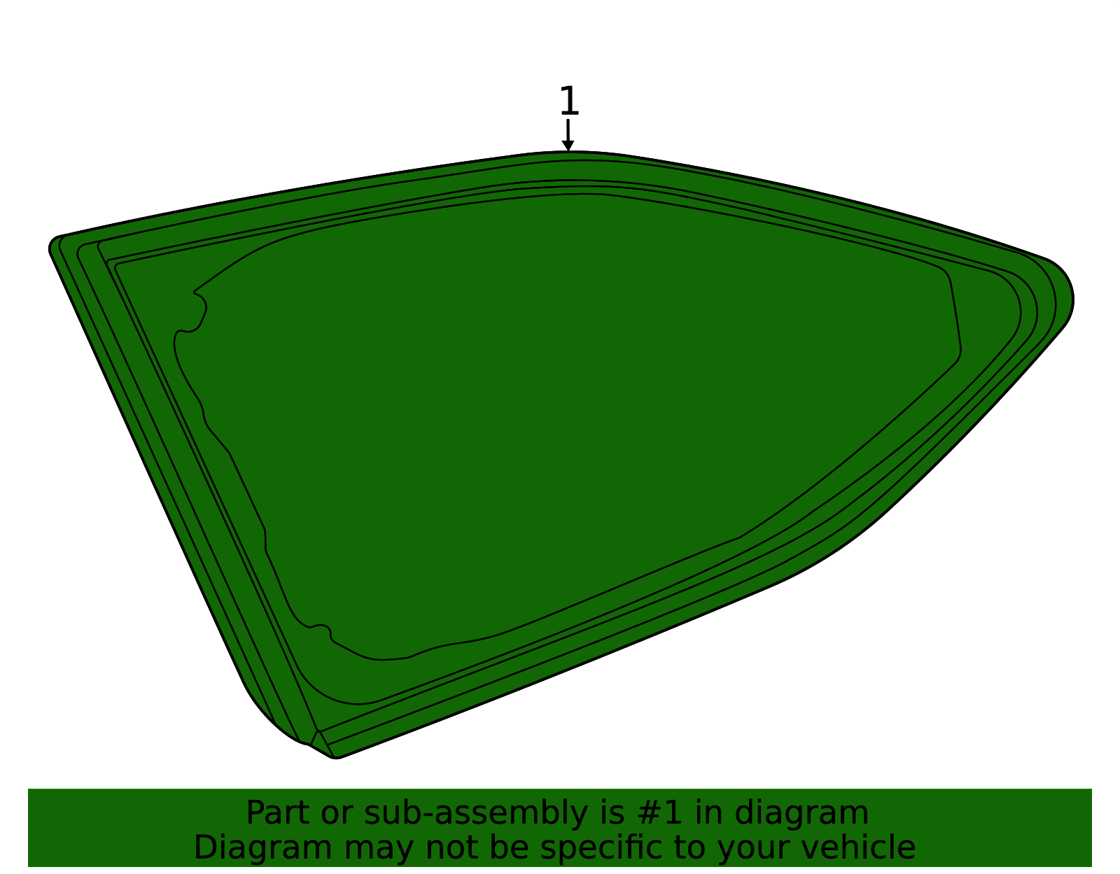 Genuine Toyota Quarter Glass part# 62720-0E191 for 2020-2024 Toyota ...