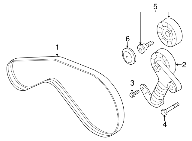 2013-2018 Audi Idler Pulley 079-903-389-D | Audi USA Parts