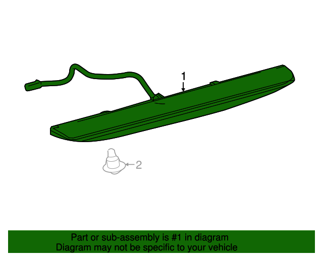 2016-2022 Toyota Center High Mount Stop Light 81006-47030 | Toyota ...