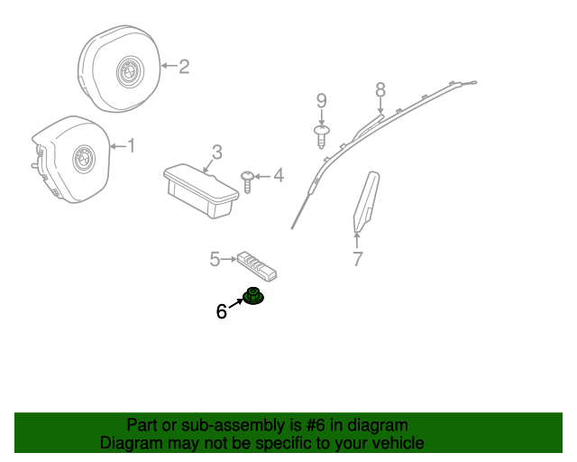 07-12-9-904-870 - Knee Air Bag Nut - 2011-2024 BMW | Buy BMW Parts Now