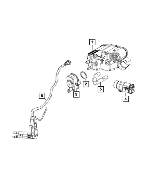 Vacuum Canister/Leak Detection Pump for 2017 Chrysler Pacifica | Mopar ...