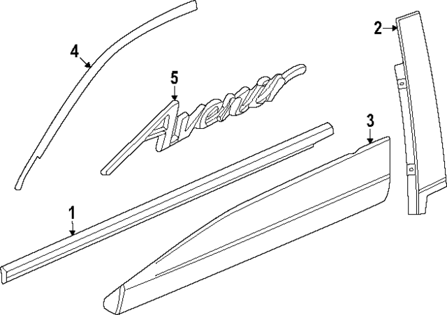2024 Buick Envista Upper Molding 42855922 | Partners Chevy