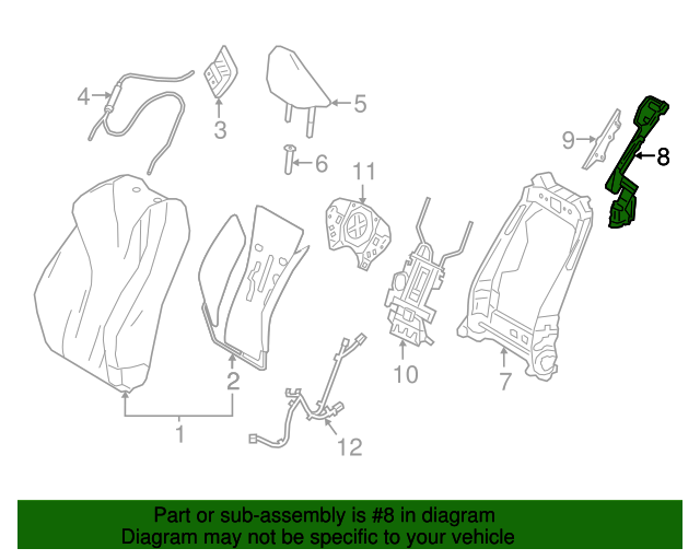2018-2021 Lexus Side Support 71026-11020 | OEM Parts Online