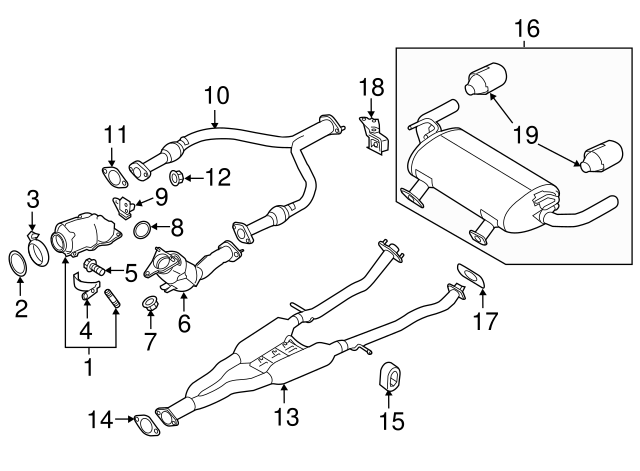 2014-2020 Infiniti Tailpipe Extension 20080-4GA0A | Infiniti Parts Online