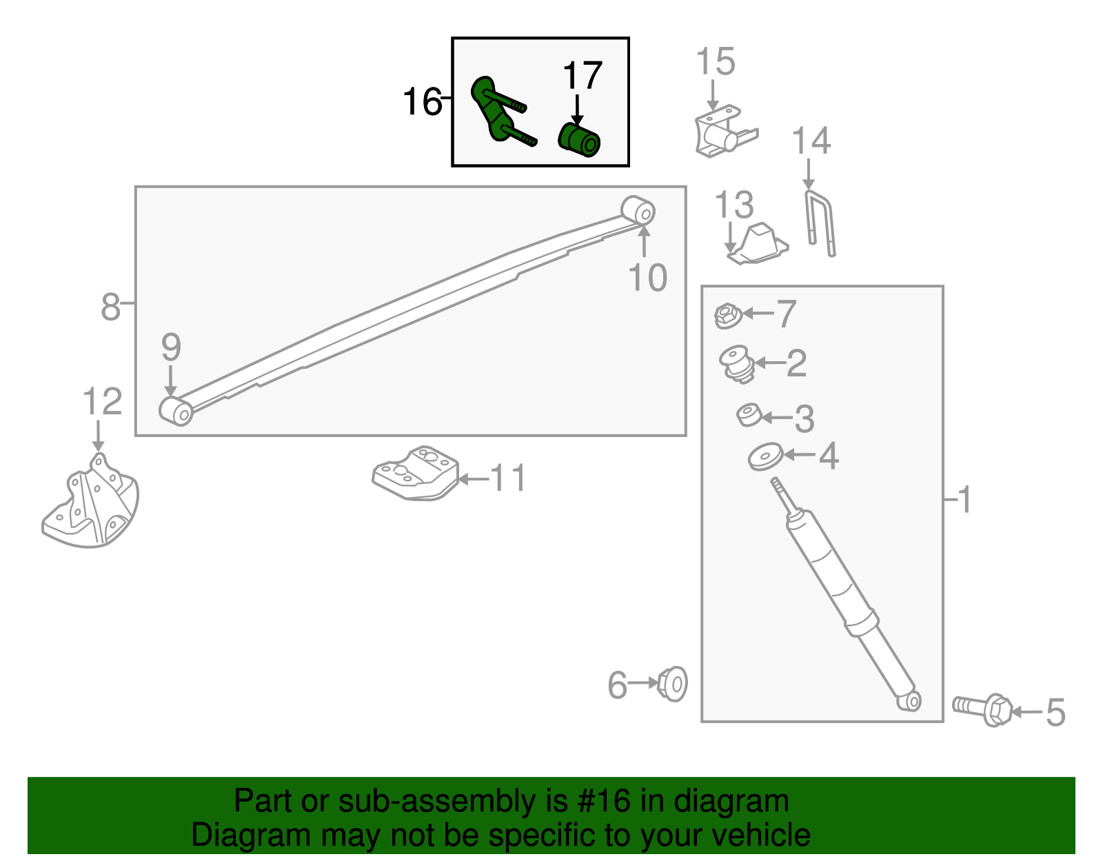 2007-2021 Toyota Tundra Shackle Kit 04483-0C040 | Toyota Parts Center