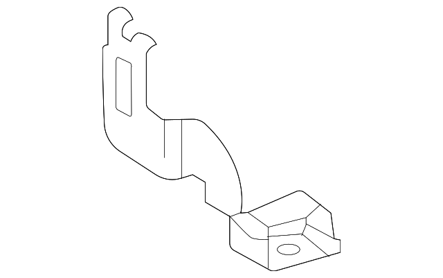 253-524-00-00 - Front Shield Bracket 2020-2022 Mercedes-Benz GLC 300 ...