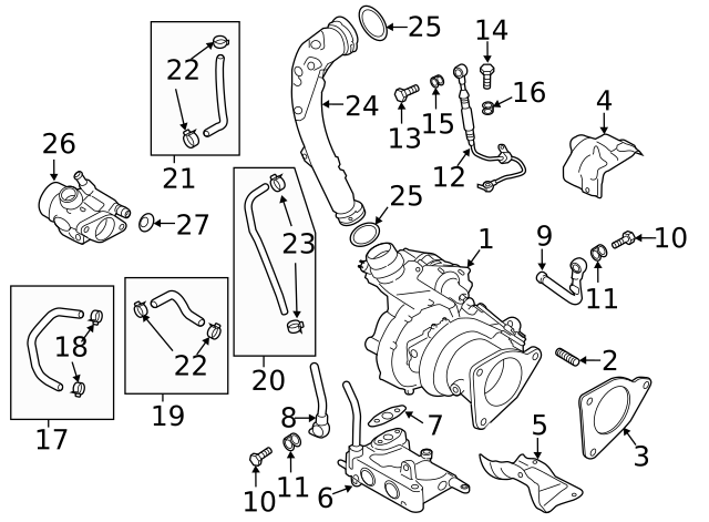 2019-2024 Subaru Air Inlet Tube 14459AA800 | Subaru Parts Exchange