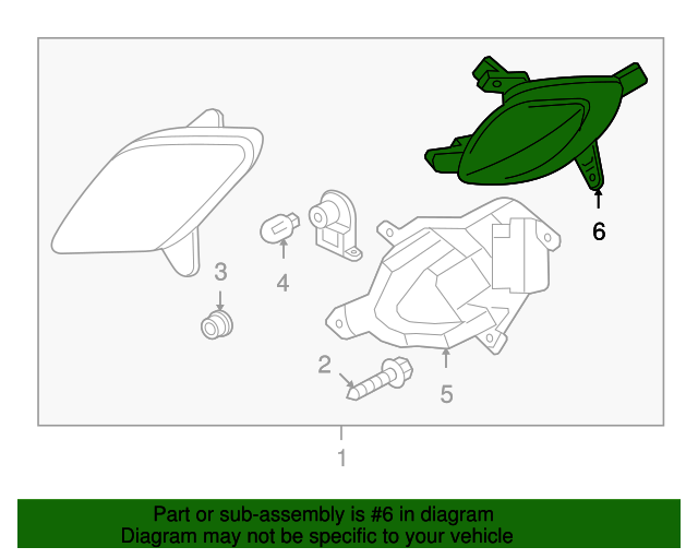 2010-2012 Hyundai Genesis Coupe Fog Light Trim 86556-2M000 ...