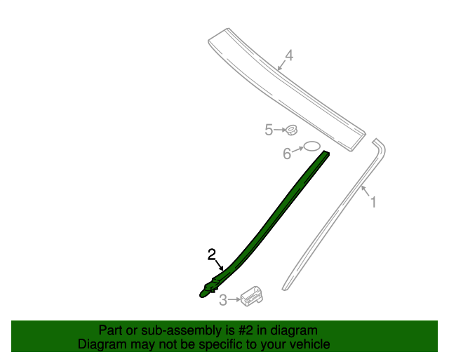 2018-2023 Mercedes-Benz Roof Drip Molding 238-690-52-00 ...